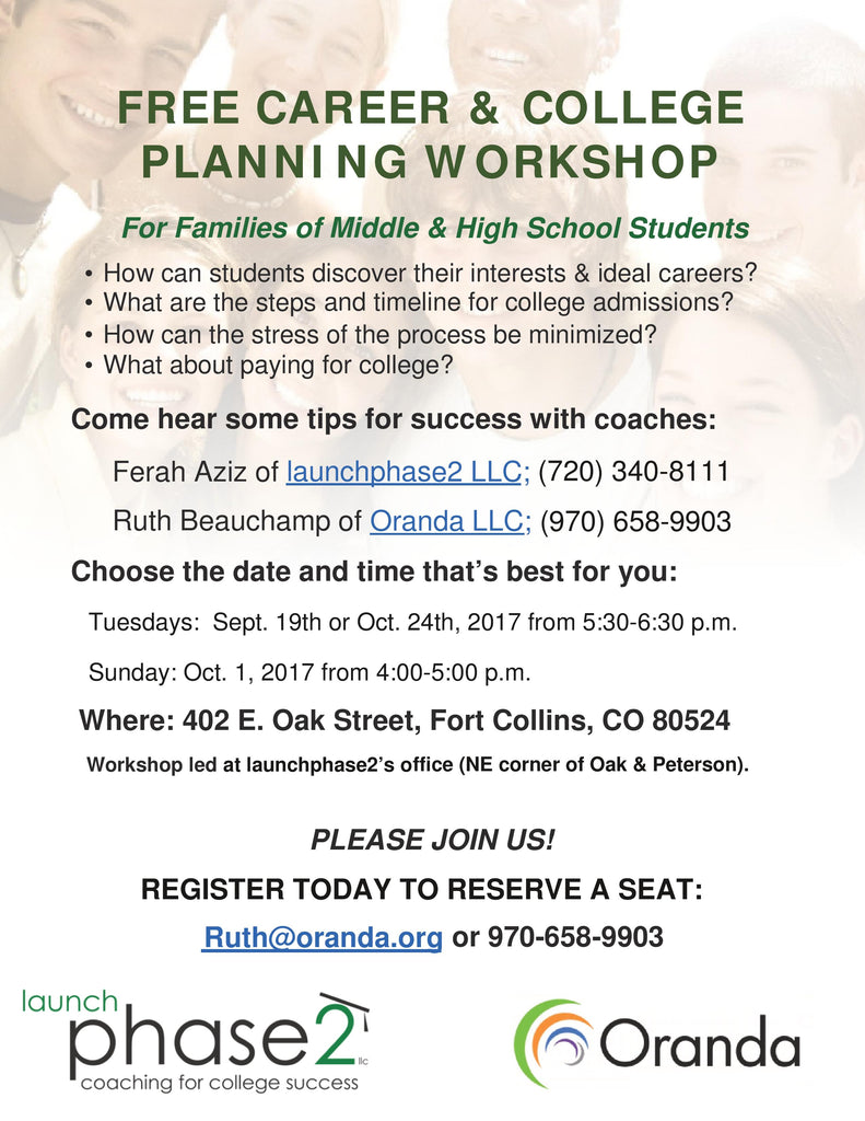 Free Career and Planning Workshop
